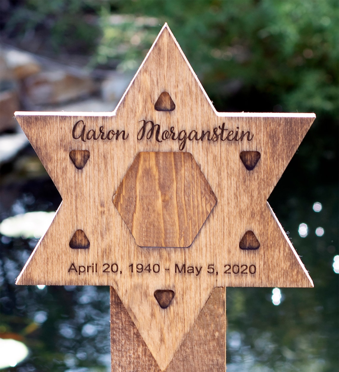 Star of David Memorial Marker Personalized for Your Loved One - Etsy