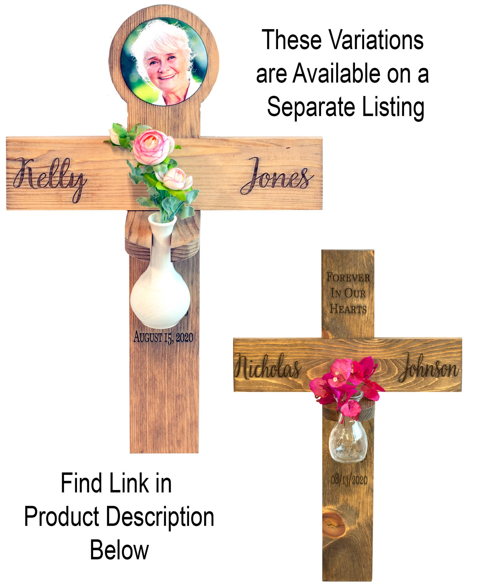 Memorial Cross Personalized for Your Loved One - Etsy