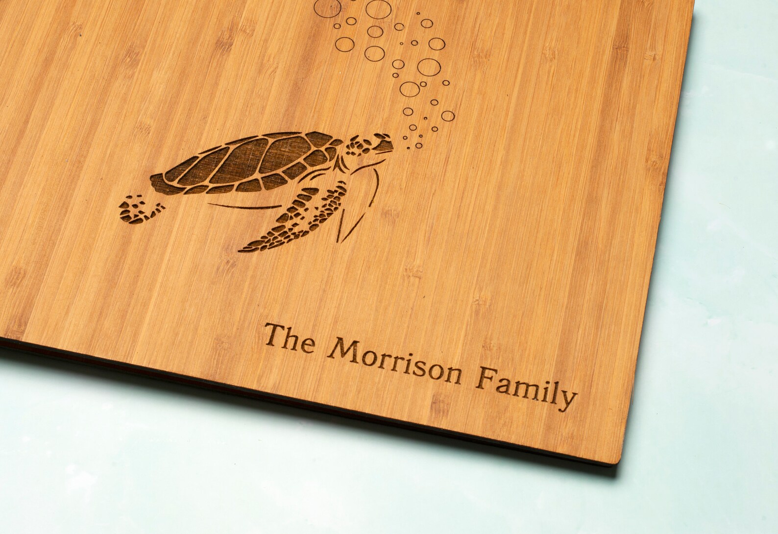 Sea Turtle Personalized Wood Photo Album Beach House Guest | Etsy