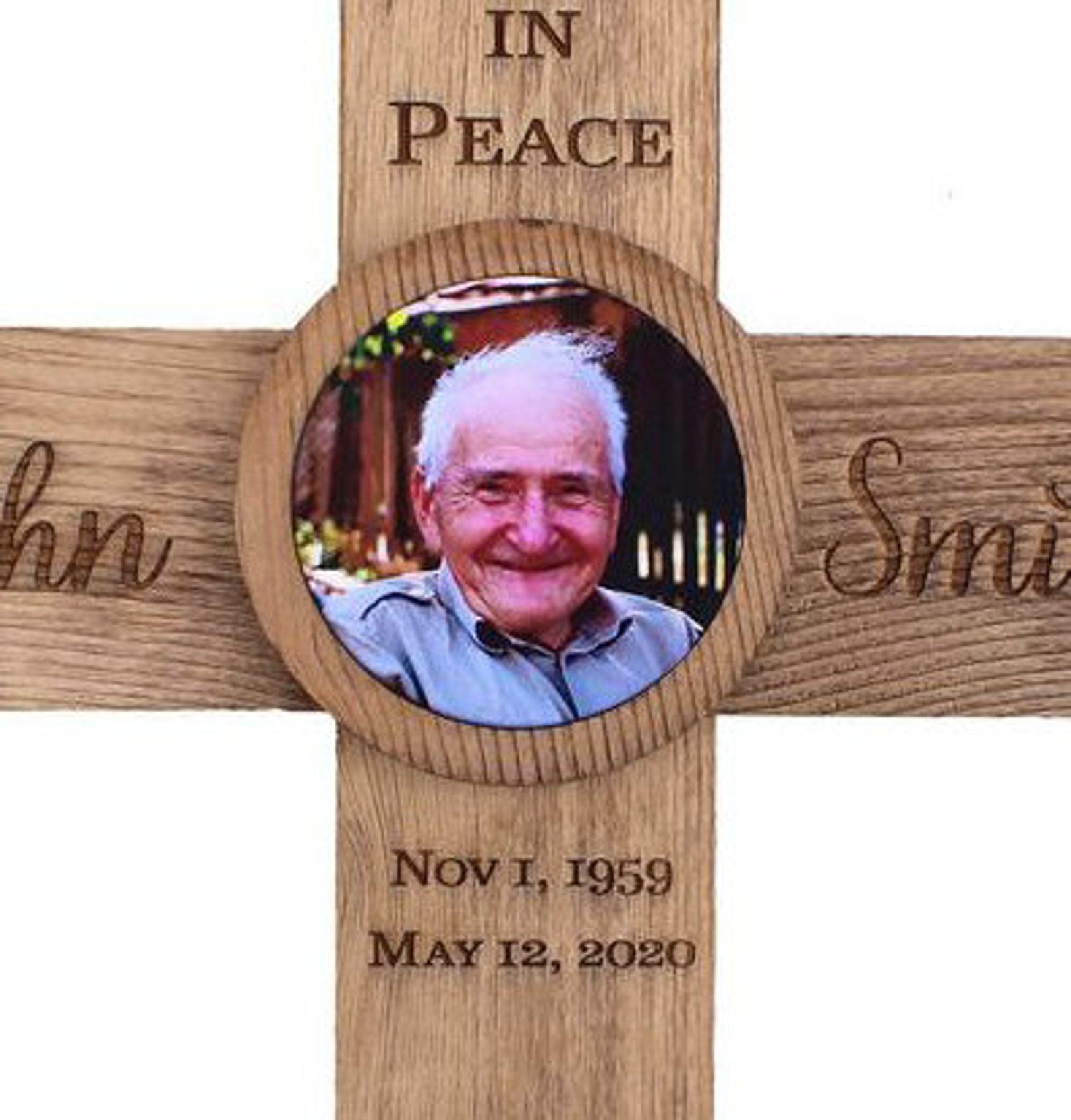 Memorial Cross Personalized for Your Loved One Photo Option - Etsy