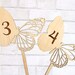 Butterfly Table Numbers Set of 10 Engraved Wood Laser Cut Out - Etsy