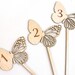 Butterfly Table Numbers Set of 10 Engraved Wood Laser Cut Out - Etsy
