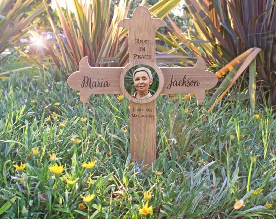 Memorial Cross Personalized for Your Loved One - Ornate Style - Etsy