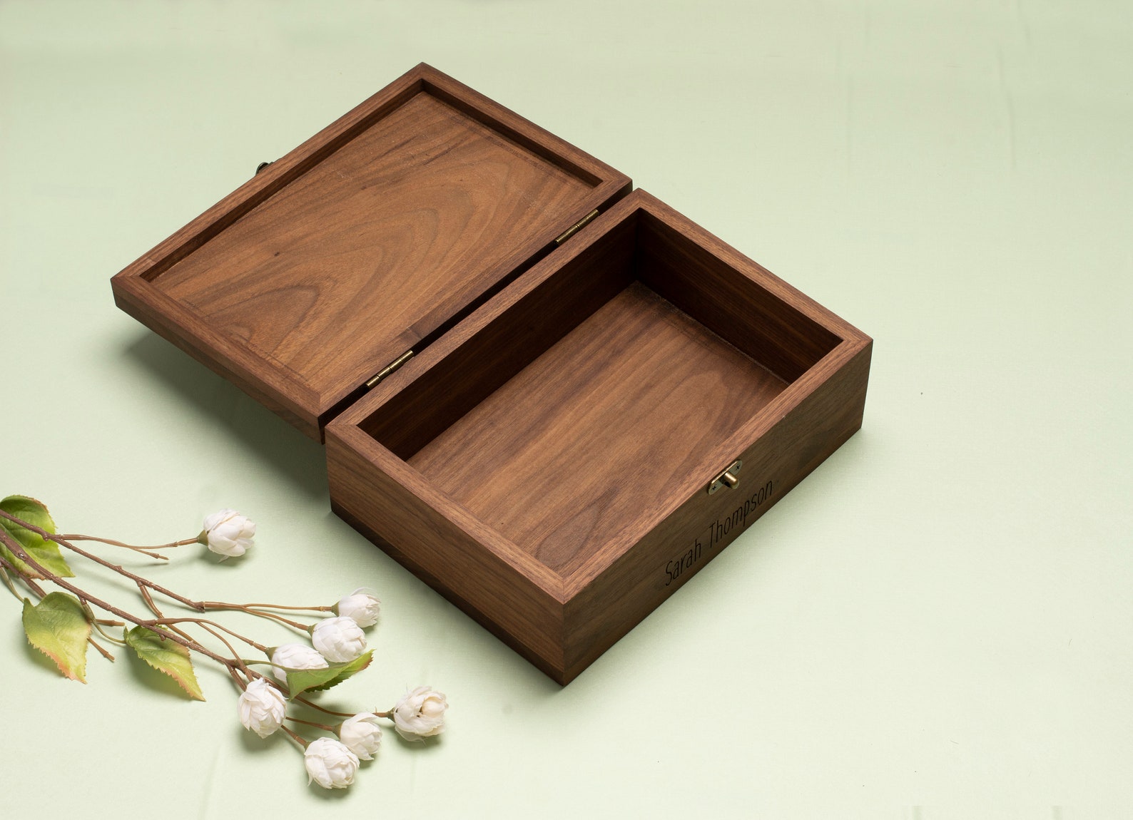 Handmade Keepsake Wood Memory Box Personalized Text or Name - Etsy