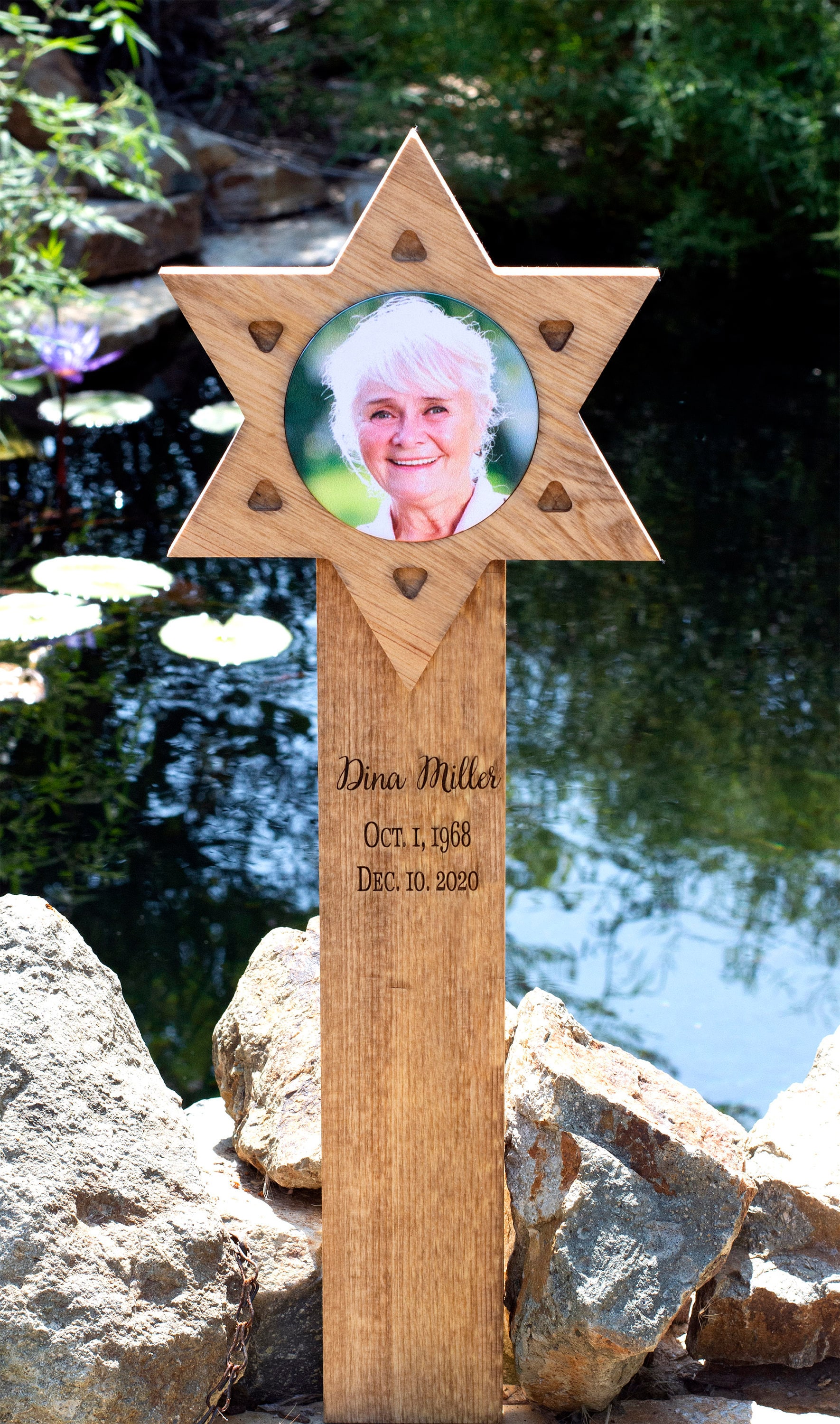 Star of David Memorial Marker Personalized for Your Loved One - Etsy