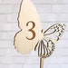 Butterfly Table Numbers Set of 10 Engraved Wood Laser Cut Out - Etsy