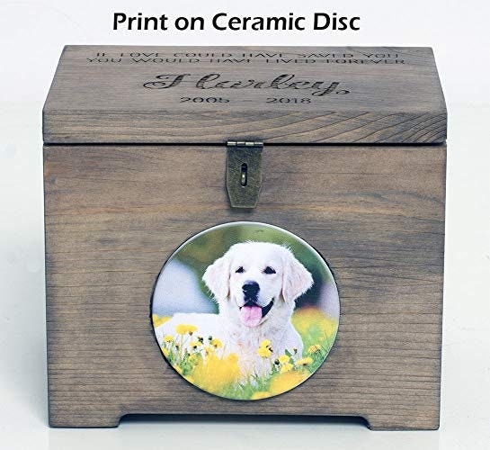 Personalized Pet Memory Box/urn With Photo Dog Memorial | Etsy