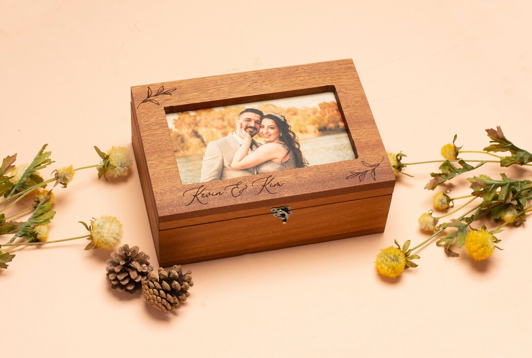 Handcrafted Wooden Wedding Keepsake Box - Personalize Your Special Day ...