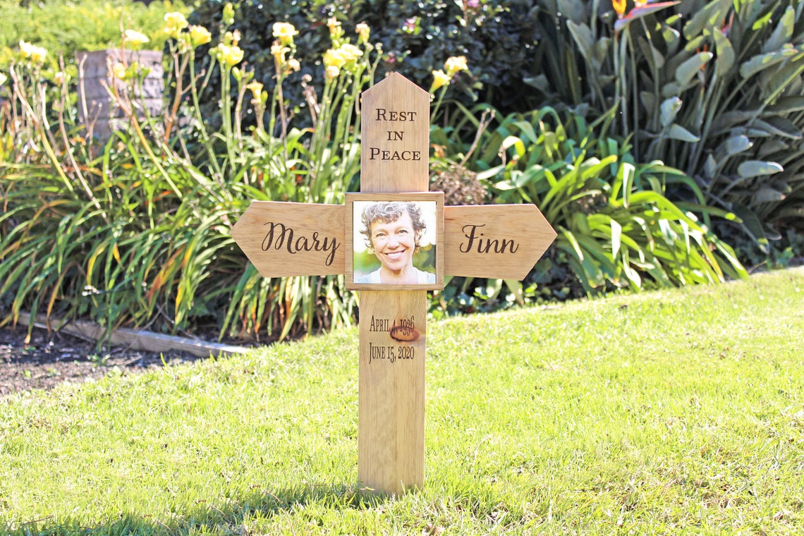 Memorial Cross Personalized for Your Loved One Photo Option - Etsy