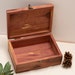 Handmade Keepsake Wood Memory Box | Personalized Text or Name on Front ...