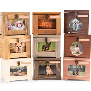 Personalized Pet Memory Box / Urn With Name and Text With Dog Breed ...