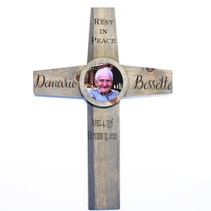 Memorial Cross Personalized for Your Loved One - Photo Option ...