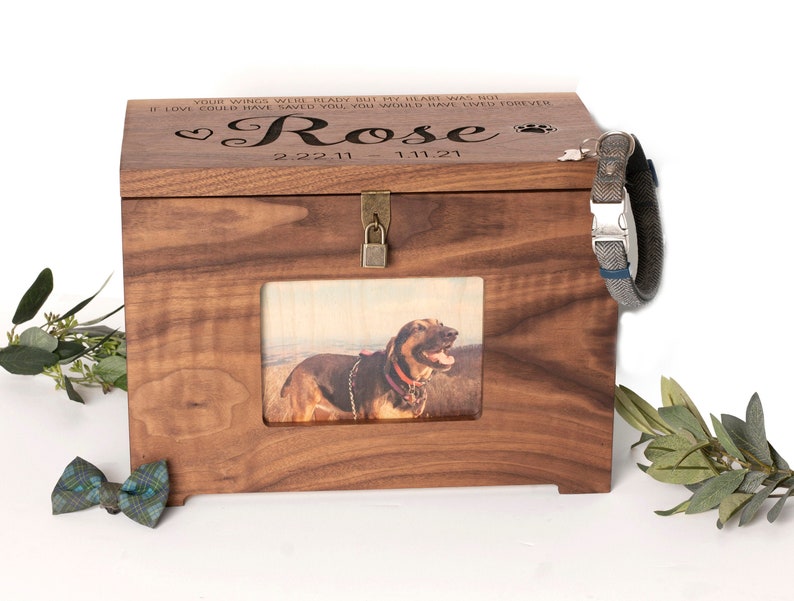Large Personalized Pet Memory Box / Urn With Name and Quote or - Etsy