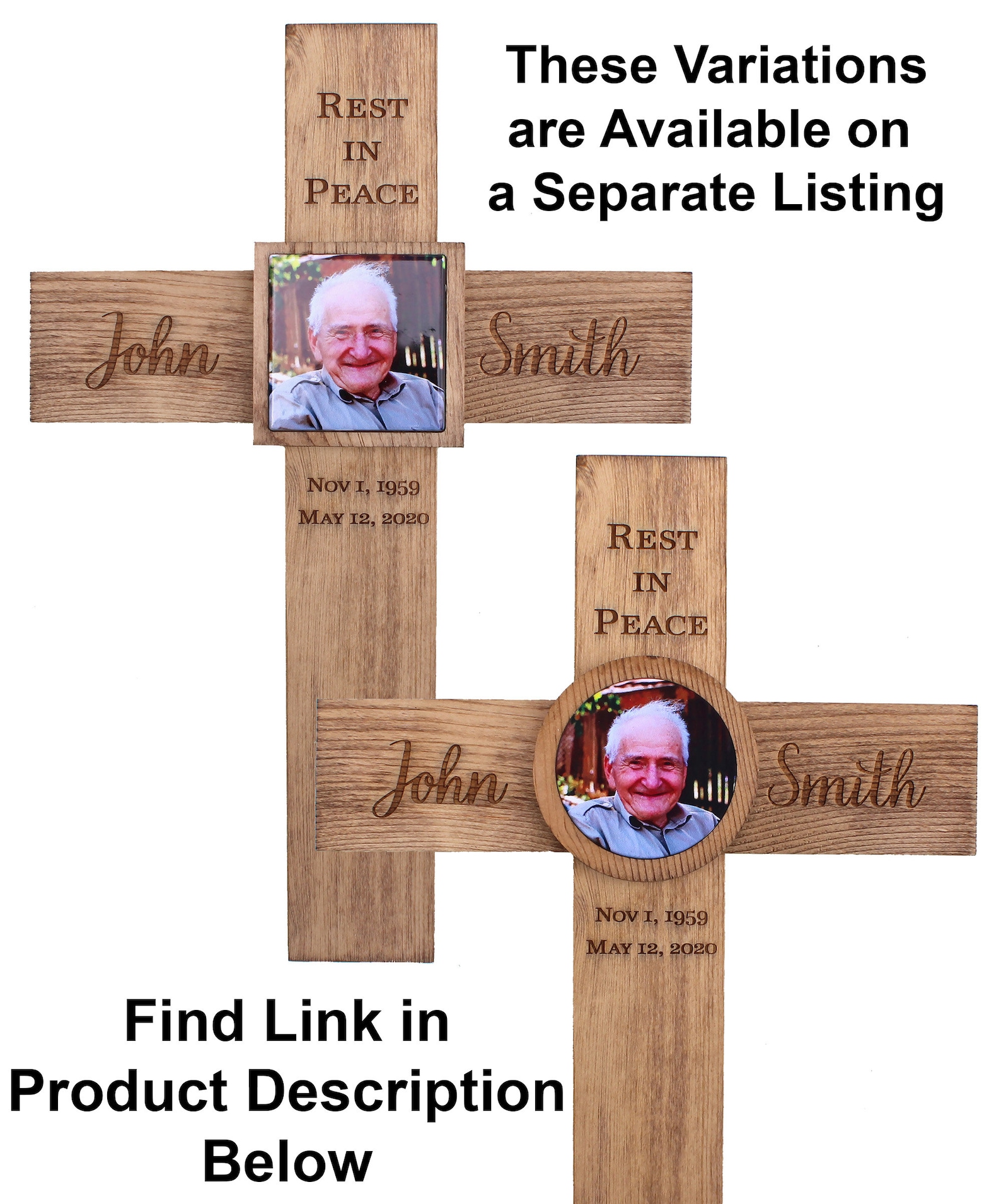 Memorial Cross Personalized for Your Loved One - Etsy