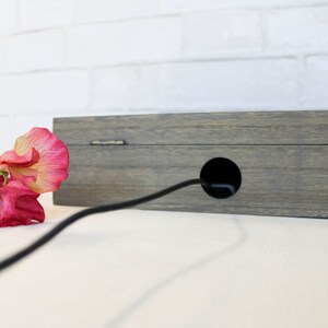 Personalized Unplug Box - Family Phone Lock up - Wood Cell Phone Holder ...