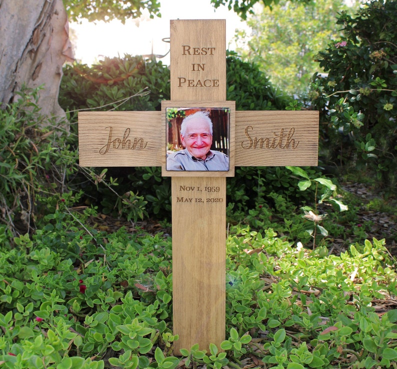 Photo Memorial Cross Personalized for Your Loved One - Etsy