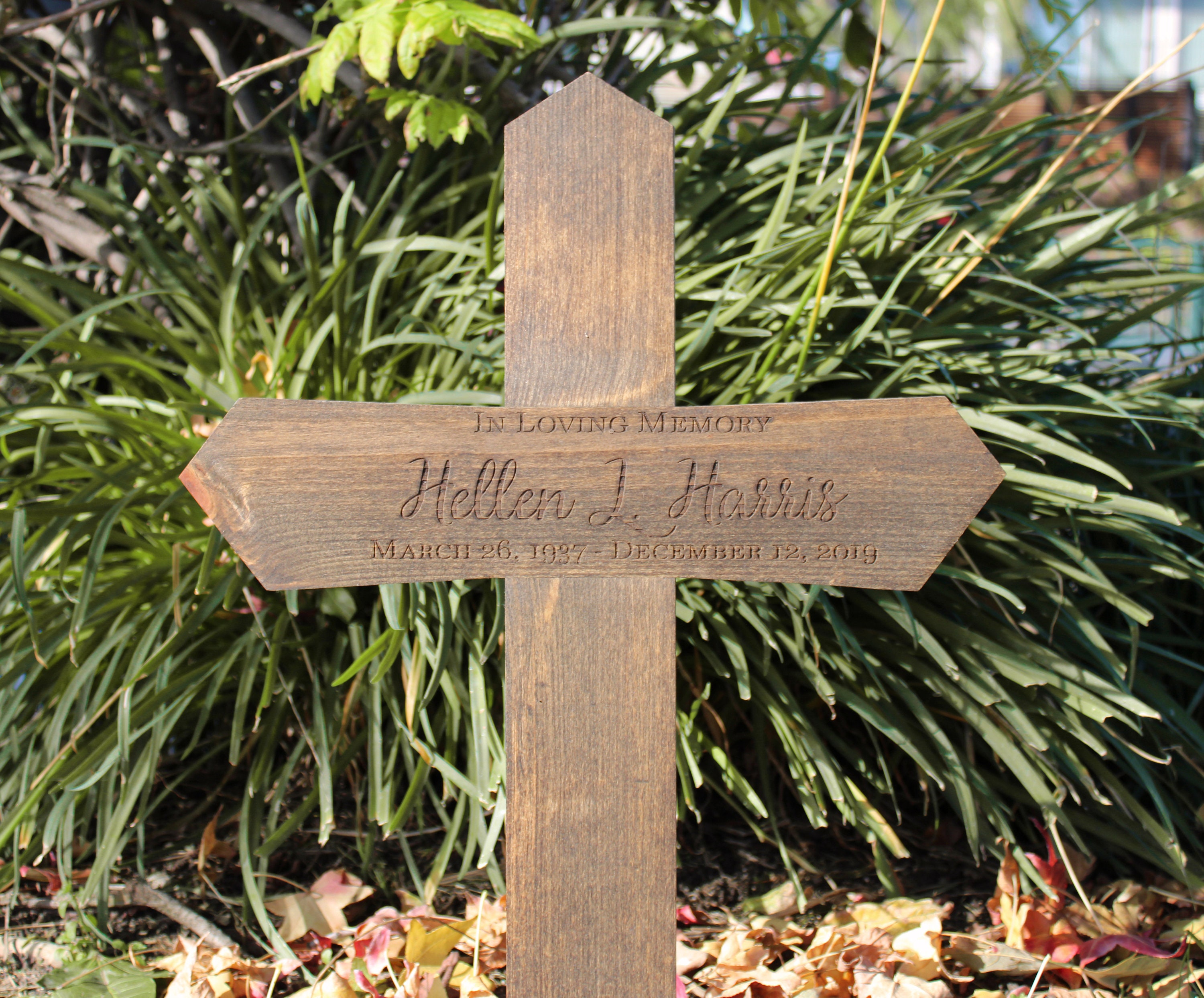 Memorial Cross Personalized for Your Loved One Photo Option | Etsy