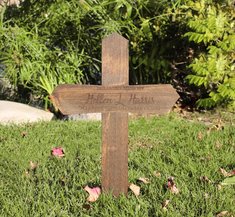 Memorial Cross Personalized for Your Loved One Photo Option - Etsy