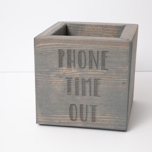 Rustic Unplug Box - Family Phone Time Out - Wood Cell Phone Holder - Etsy