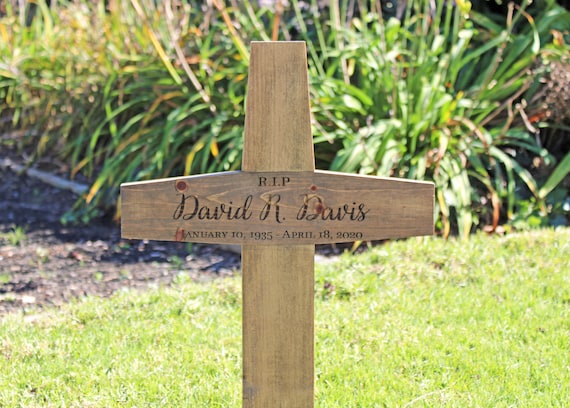 Memorial Cross Personalized for Your Loved One Photo Option | Etsy