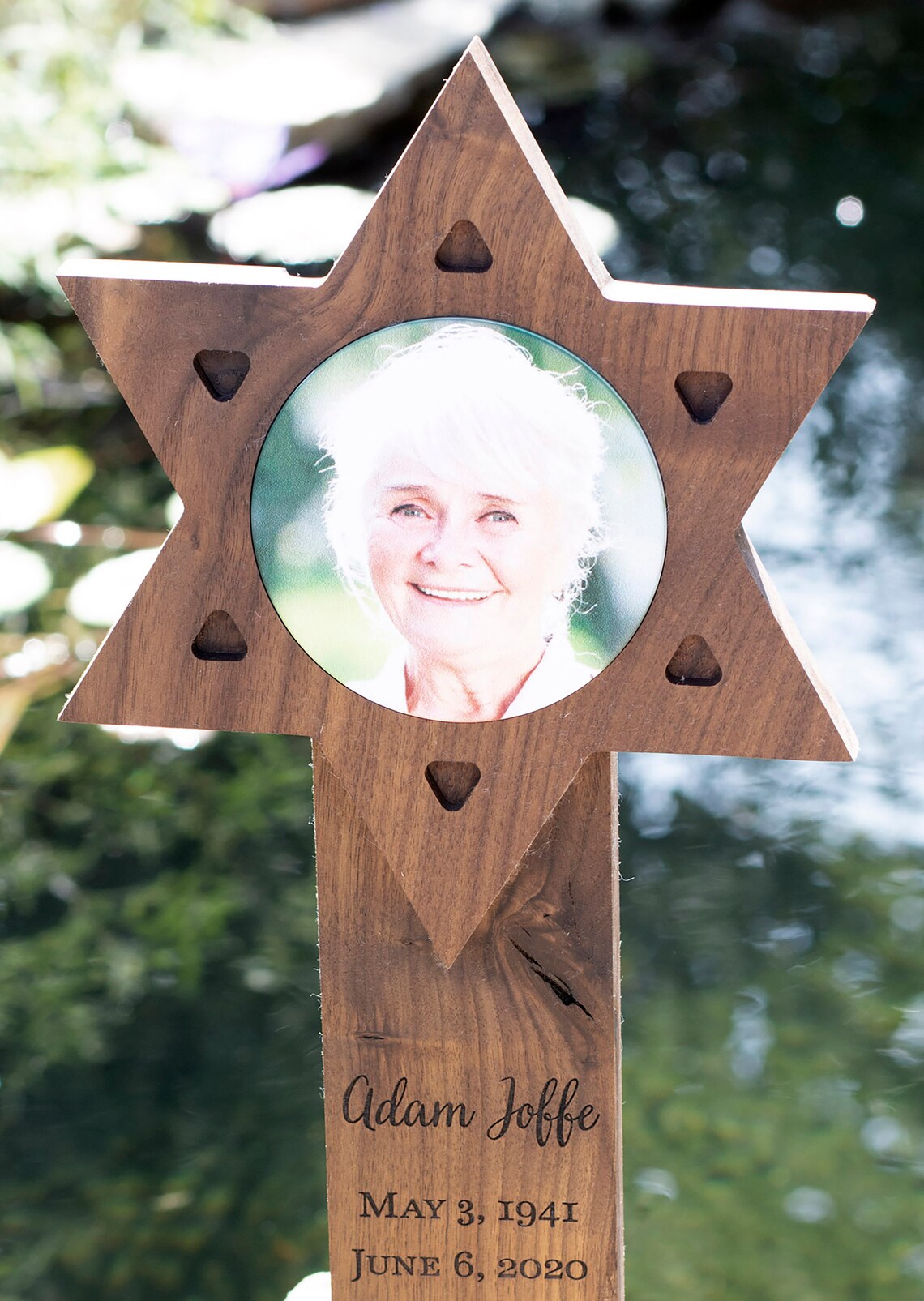 Star of David Memorial Marker Personalized for Your Loved One - Etsy