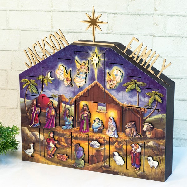 Christian Advent Calendar - Etsy