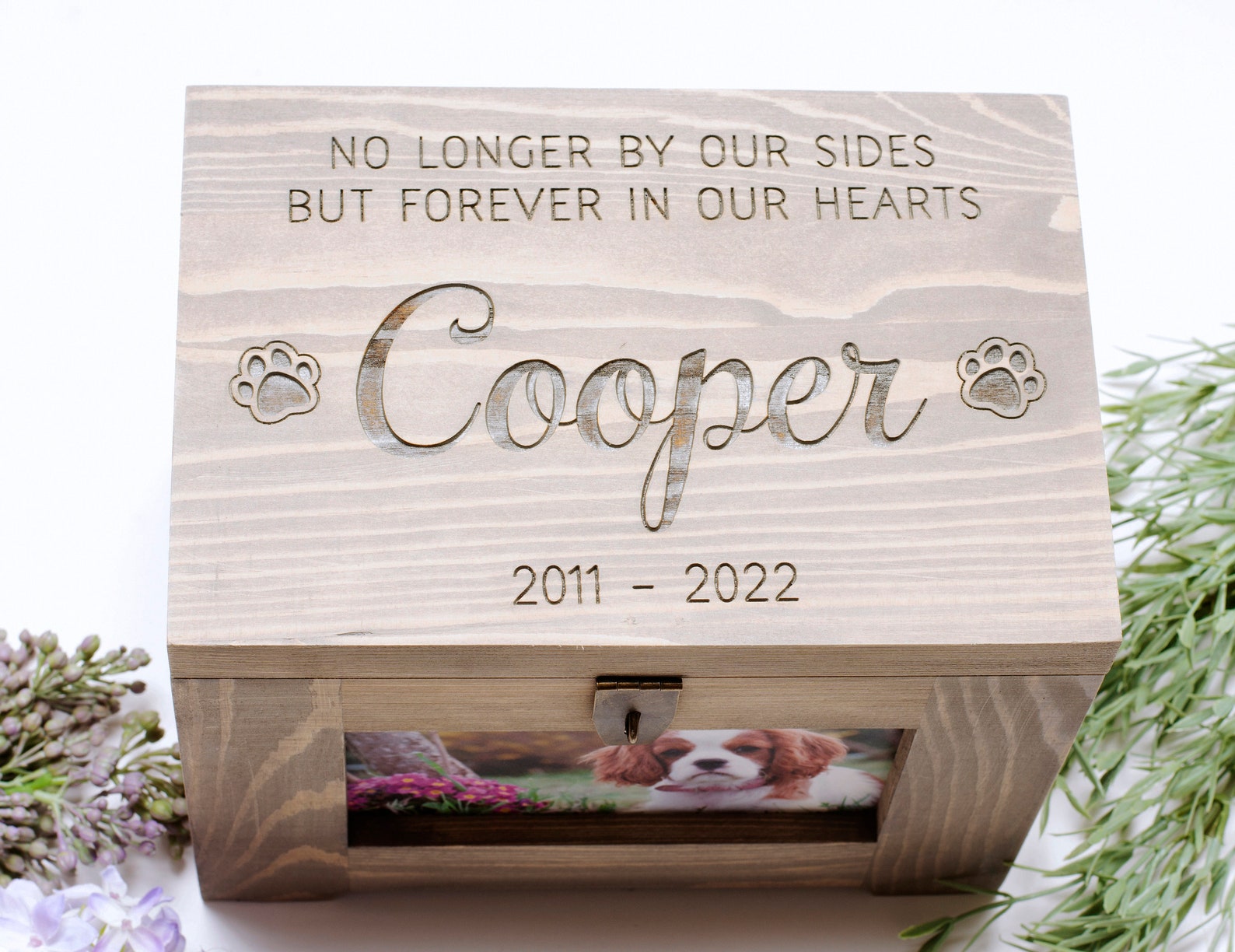 Personalized Pet Memory Box / Urn With Name and Quote or Poem - Etsy