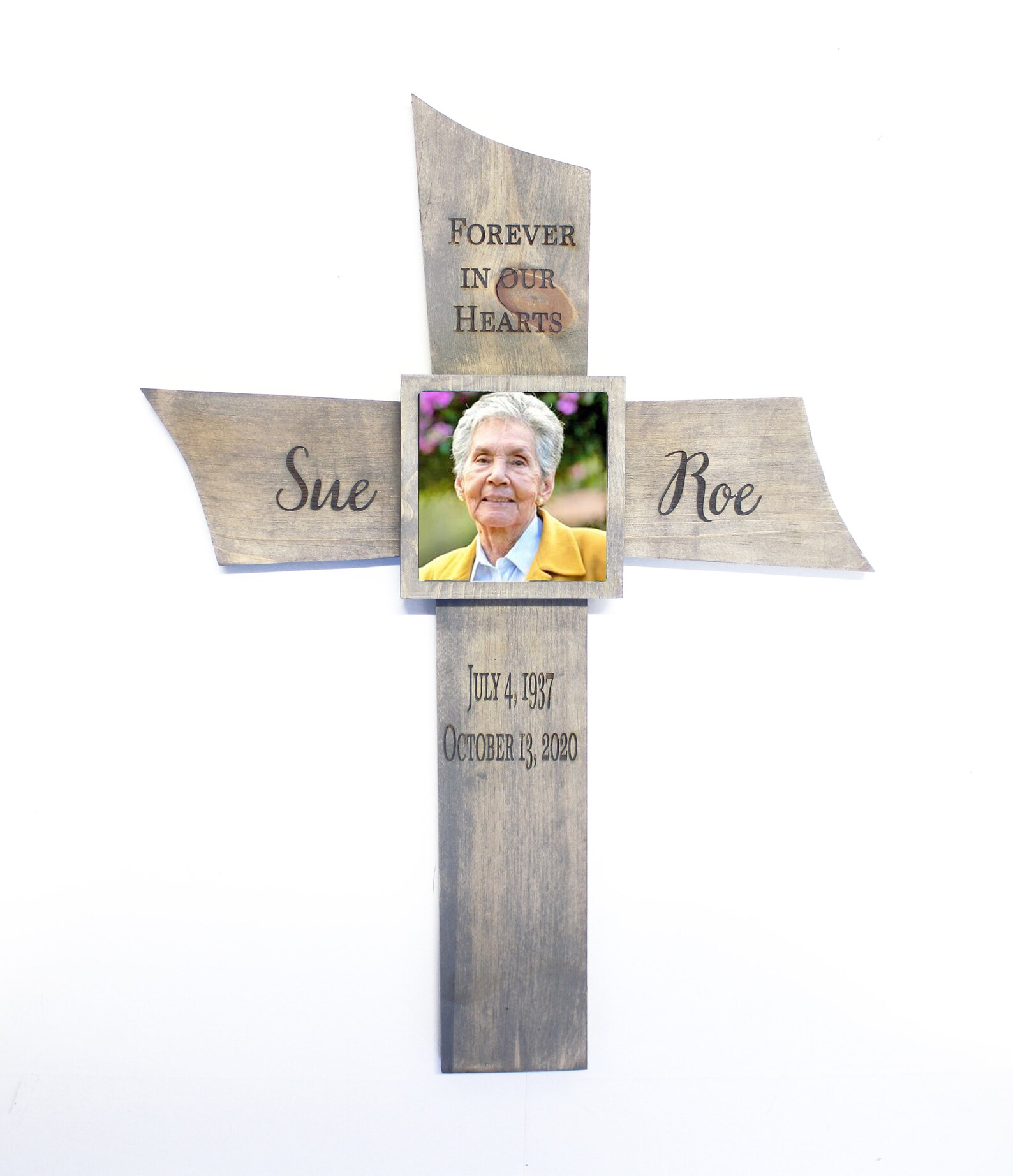 Memorial Cross Personalized for Your Loved One Photo Option - Etsy