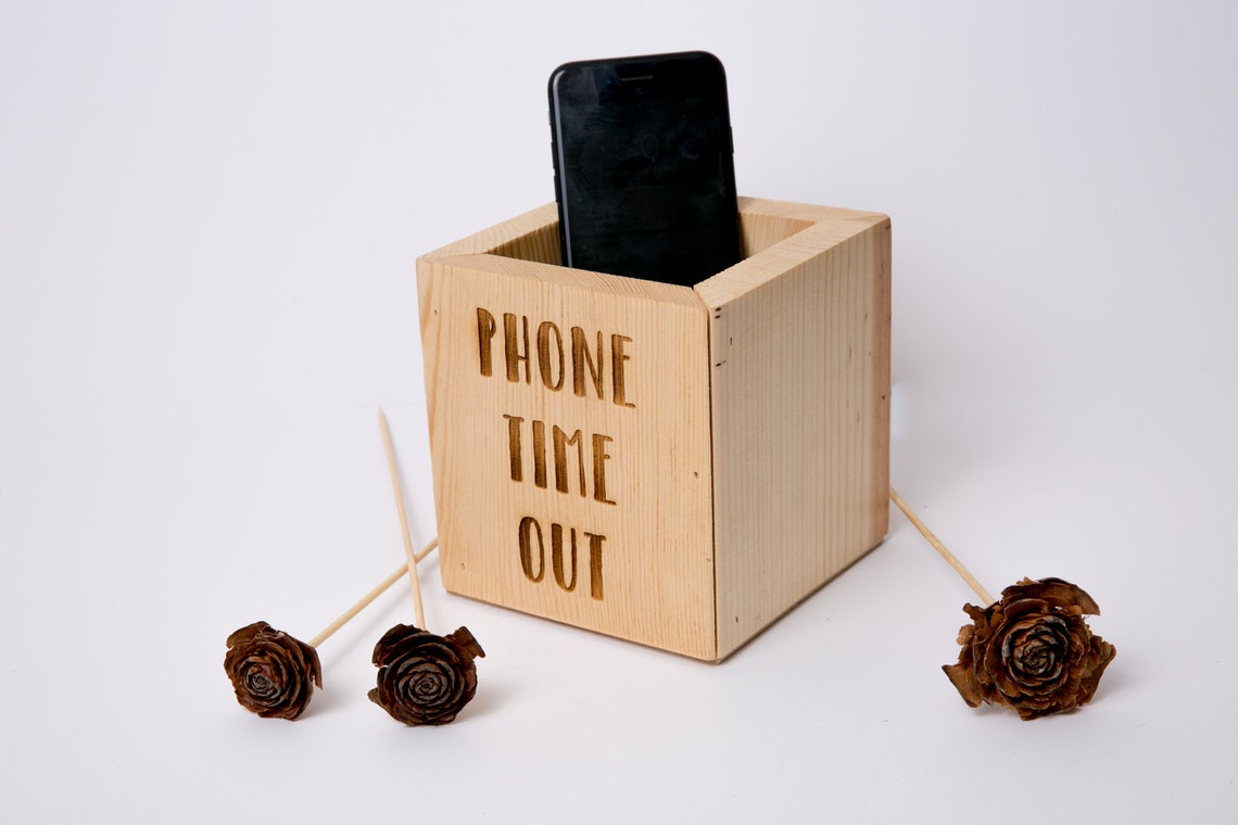 Rustic Unplug Box Family Phone Time Out Wood Cell Phone | Etsy