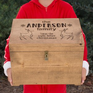 Personalized Engraved Night Before Christmas Box - Family Keepsake Gift ...
