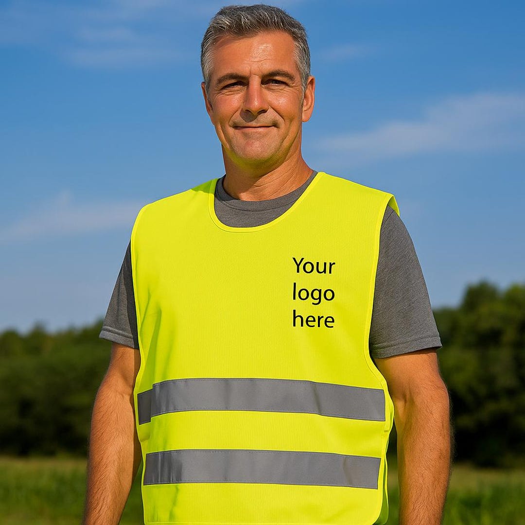 Custom Reflective Safety Vest: High-visibility Workwear, Personalized ...