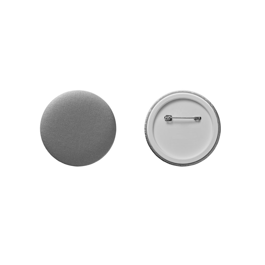 55mm Reflective Silver Safety Badge Pin High-visibility Mirror Finish ...