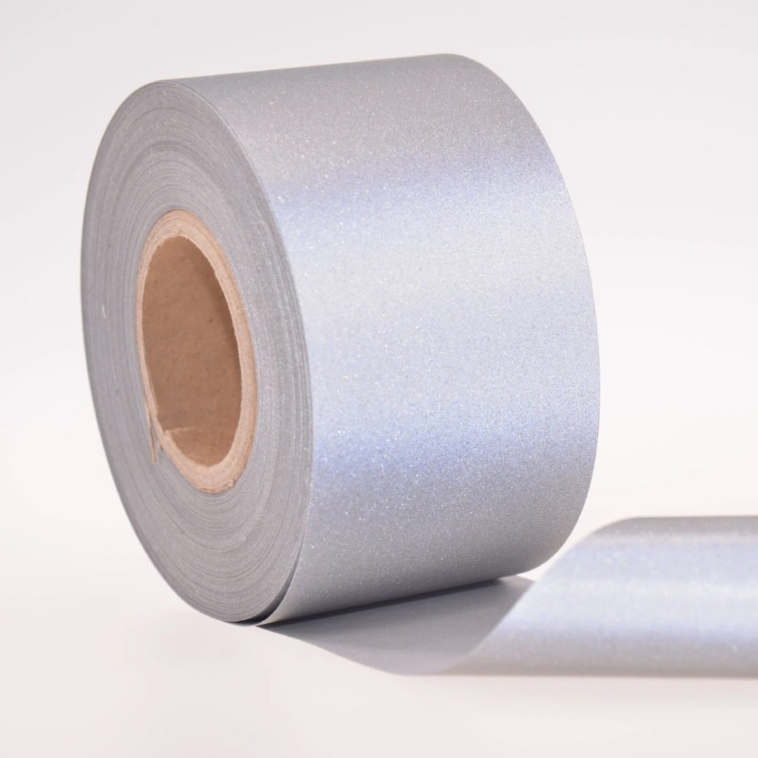 5cm Wide Reflective Silver Fabric Sew on - High Visibility Tape for ...