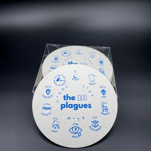 Passover 10 Plague Coasters - Etsy