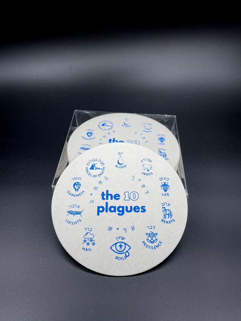 Passover 10 Plague Coasters - Etsy