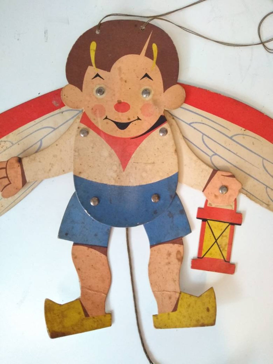 Vintage Jointed Paper Doll - Etsy