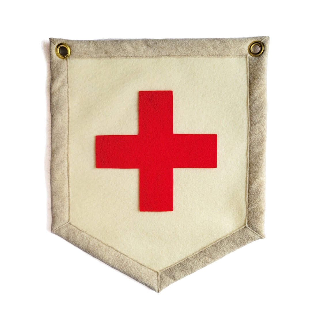Red Cross Banner - Etsy