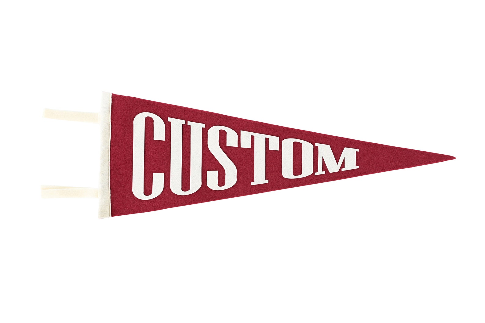 Custom Block Letter Felt Pennant - Etsy