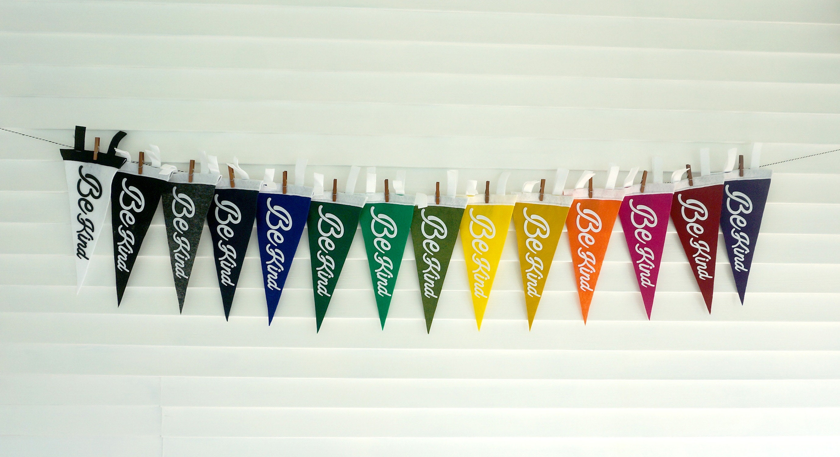 Be Kind Mini Pennant - Etsy