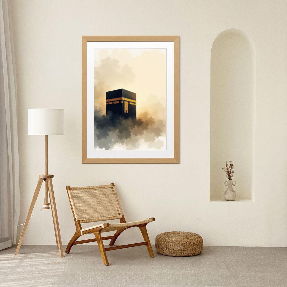 Kaaba Watercolor Painting: Mecca Islamic Wall Art (digital Download ...