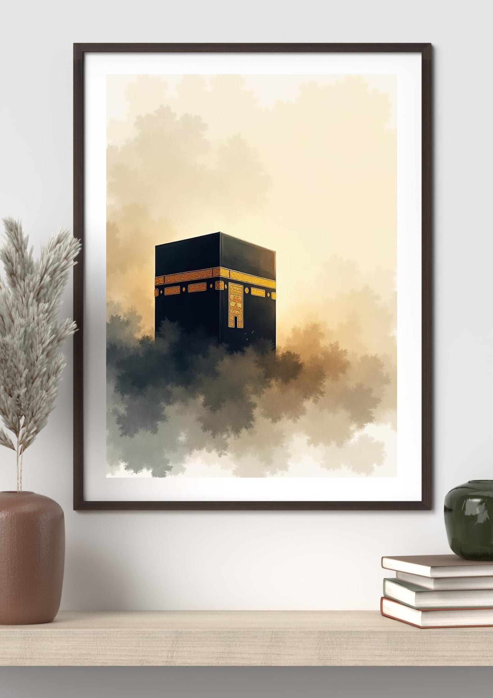 Kaaba Watercolor Painting: Mecca Islamic Wall Art (digital Download ...
