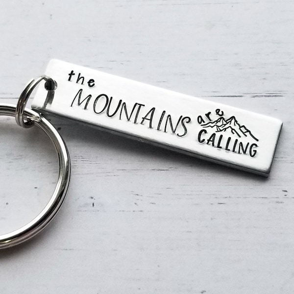 Mountain Keychain - Etsy