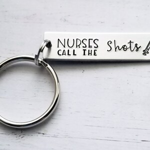 Nurse Call the Shots Keychain, Nurse Keychain, Gift for Nurse, Nurse ...