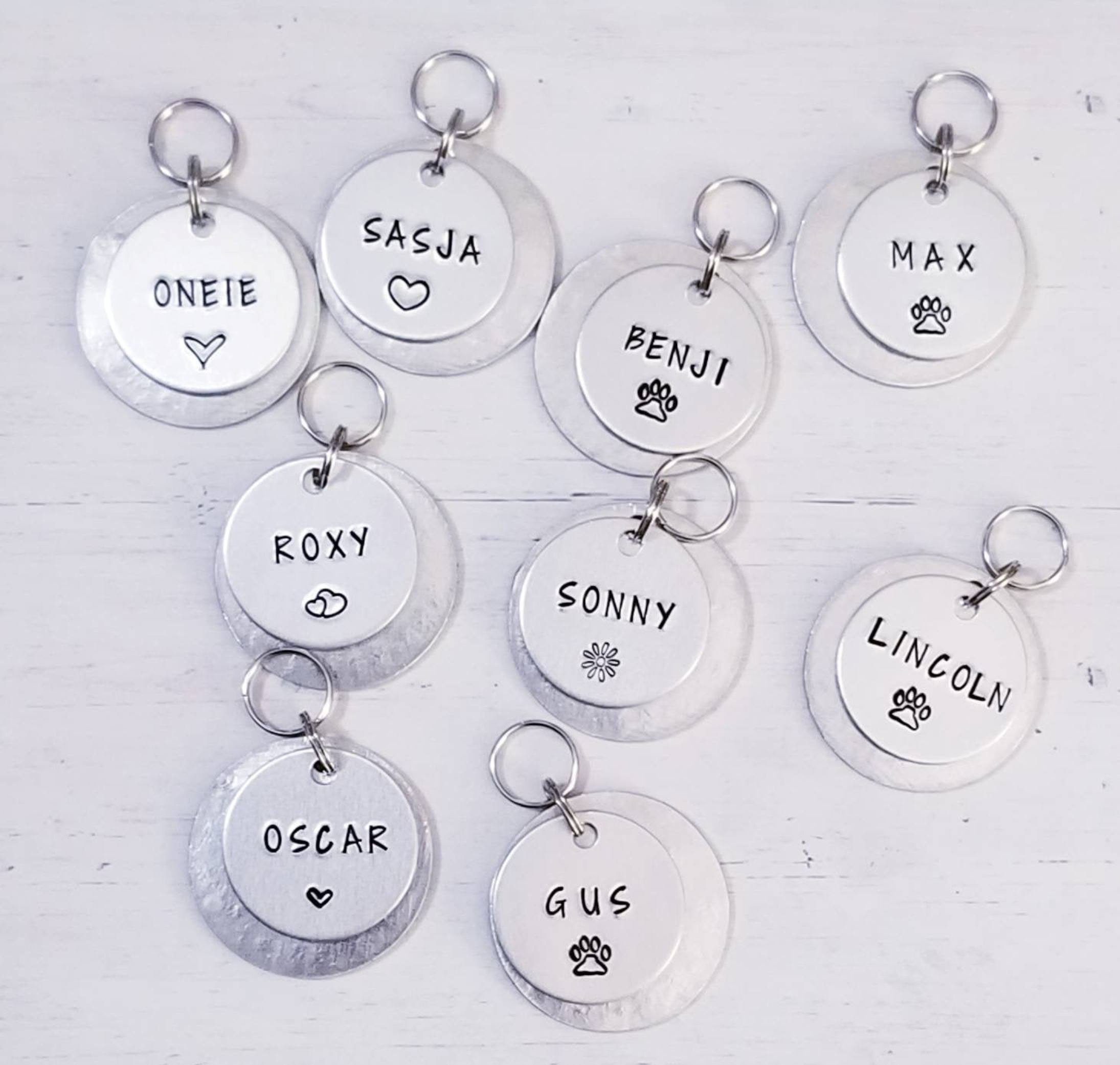 Dog Name Tag Pet ID Tag Dog Tag for Dogs Dog ID Tag Dog | Etsy