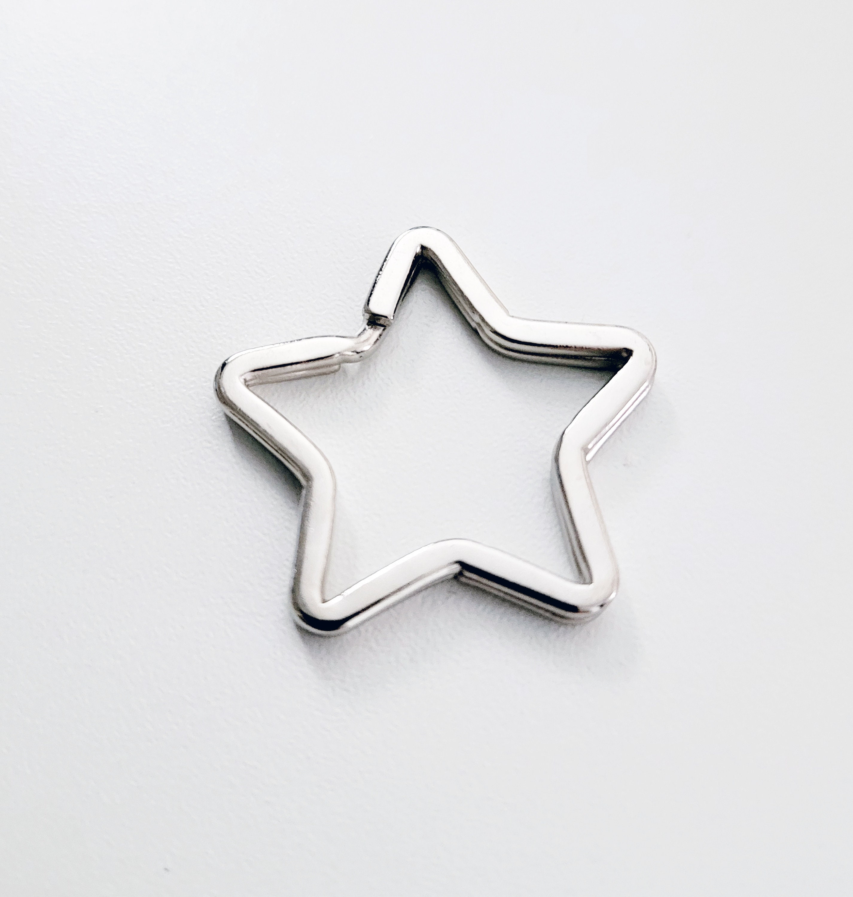 Silver Star Key Ring Add-on - Etsy