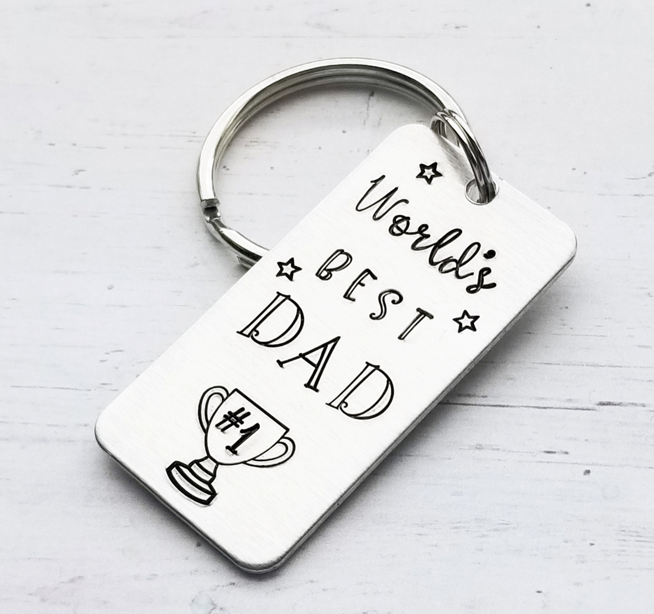 World's Best Dad Keychain New Dad Fathers Day Keychain | Etsy