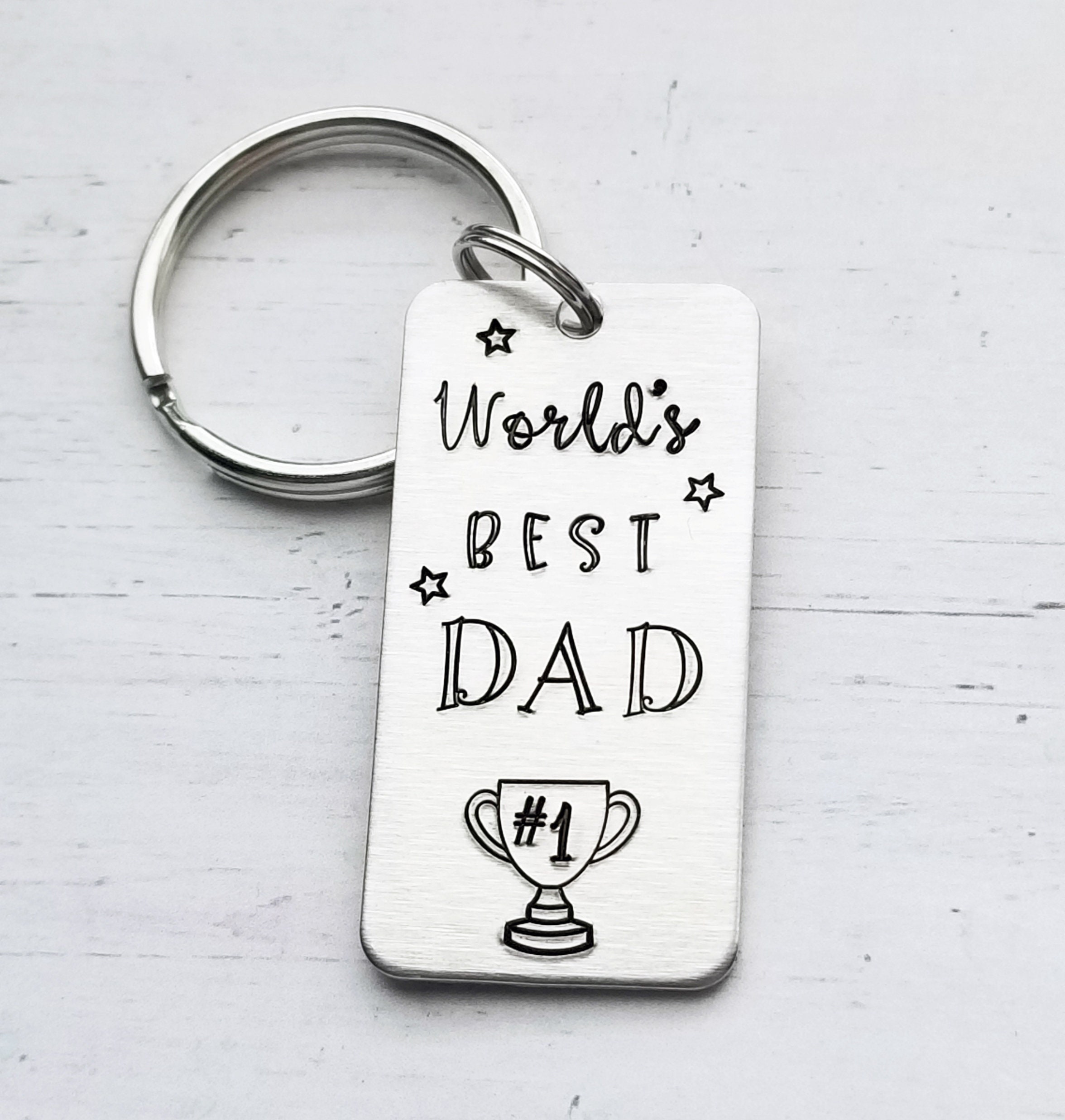 World's Best Dad Keychain New Dad Fathers Day Keychain | Etsy
