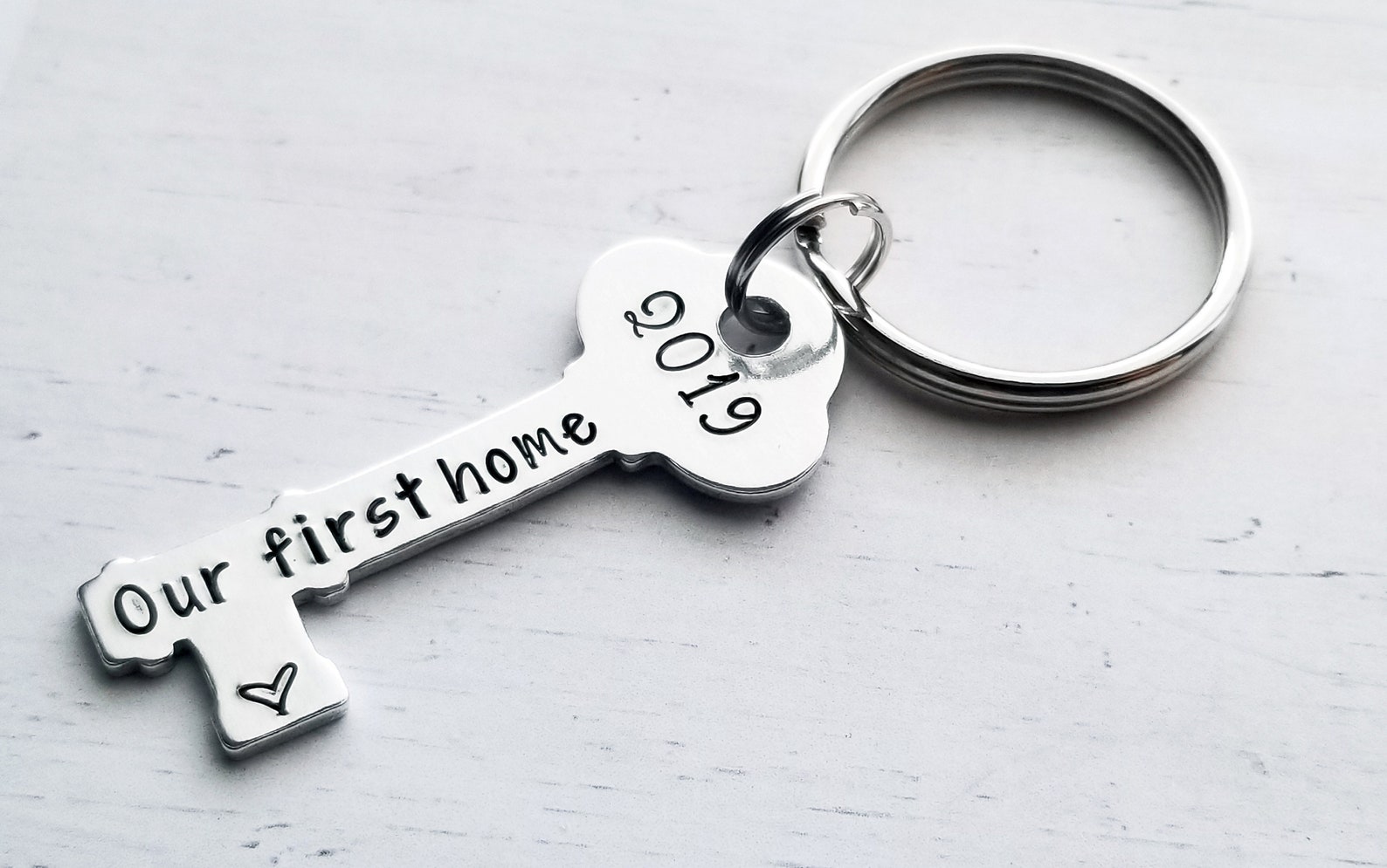 New Home Keychain Our First Home Keychain House Warming - Etsy