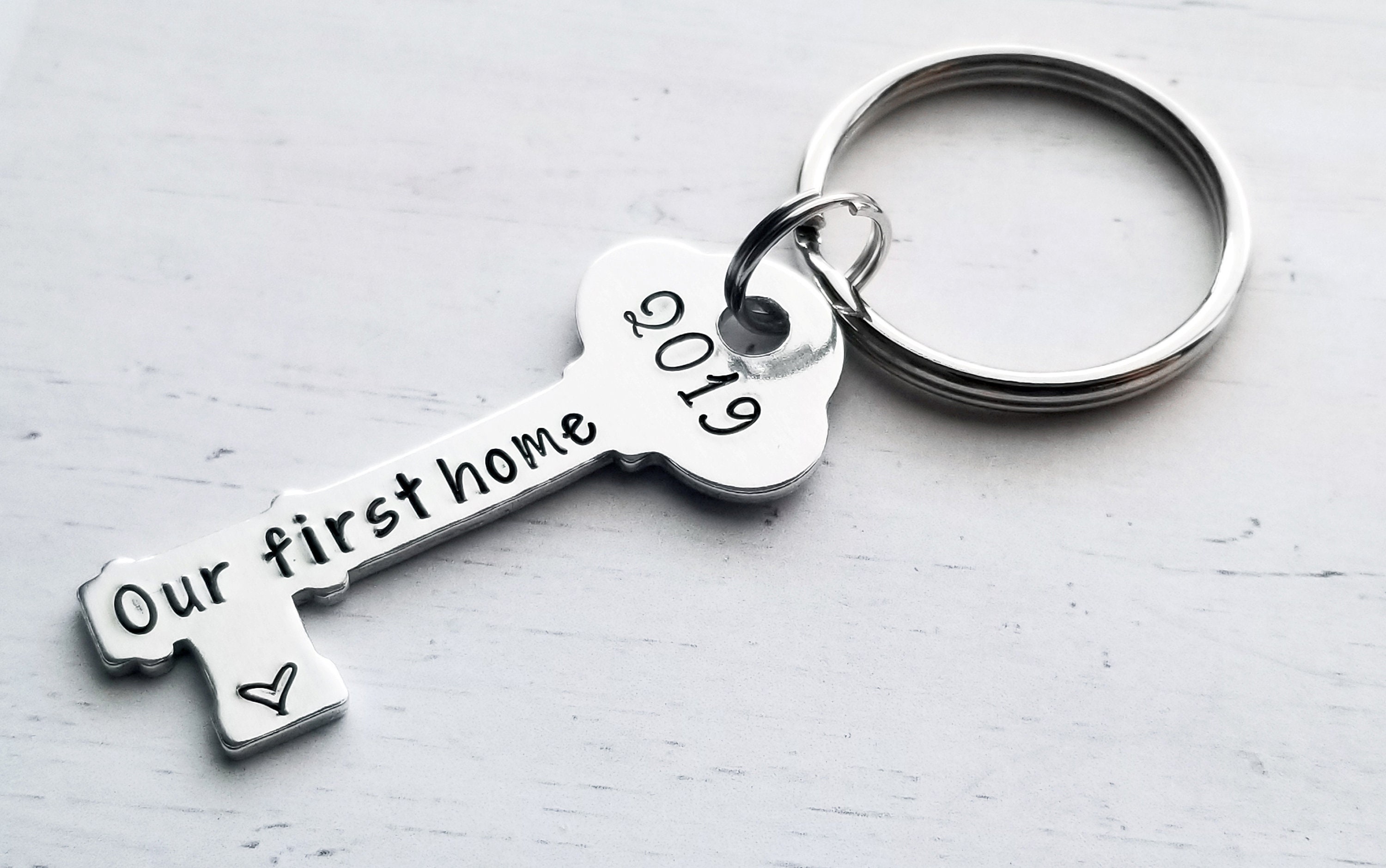New Home keychain Our First Home keychain House Warming | Etsy