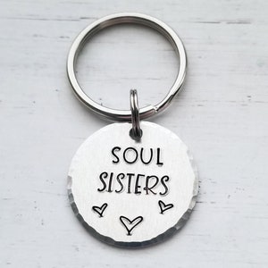 Best Friend Keychain, Bridesmaid Keychain, Soul Sister Keychain, BFF ...